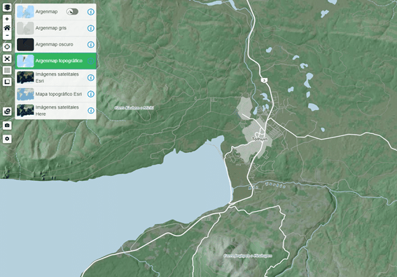 Nuevo mapa base ARGENMAP topográfico – Gobierno de Tierra del Fuego