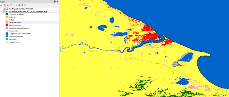 ESA World Cover – Gobierno de Tierra del Fuego